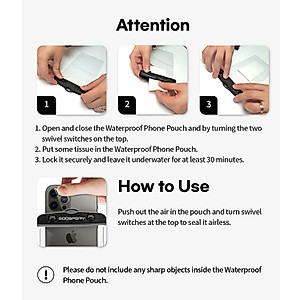 GOOSPERY [2-Pack] Universal Waterproof Phone Pouch, Underwater Cellphone Dry Case Beach Bag Compatible with iPhone 14 13 12 11 Pro Max Mini Xs XR, Galaxy S23 S22 S21 S20 Ultra Note20 up to 6.8"