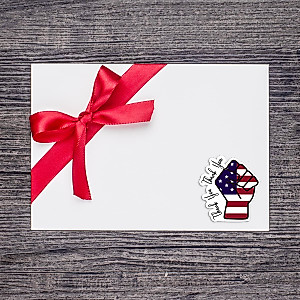 Wailozco 1.5'' America Flag Thank You Stickers,Thank You Stickers,Handmade Stickers,Business Stickers,Envelopes Stickers for Online Retailers,Handmade Goods,Small Business,500 Labels Per Roll