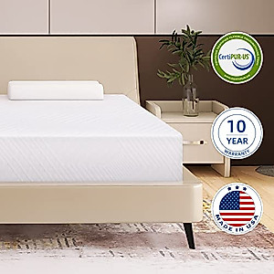 Opoiar California King Mattress,10 Inch Green Tea Gel-Infused Memory Foam Mattress,California King Size Mattress in a Box for a Cool Sleep & Pressure Relief,Medium Firm Feel,Made in USA