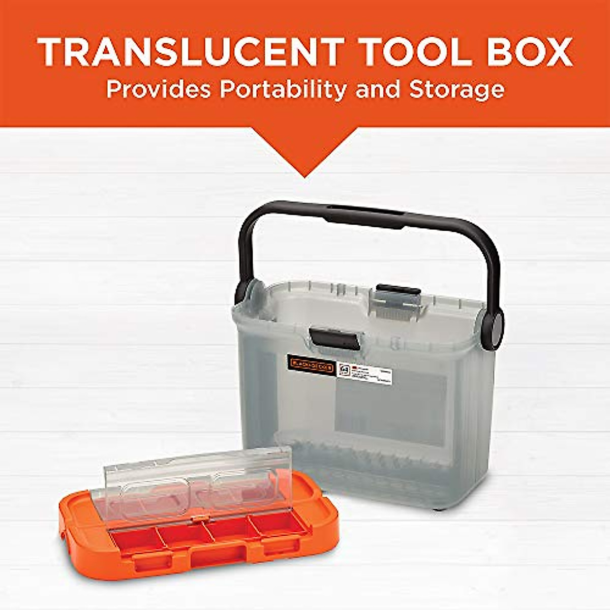 BLACK+DECKER 20V MAX Drill with Home Tool Kit, 66-Piece (BCKSB62C1)