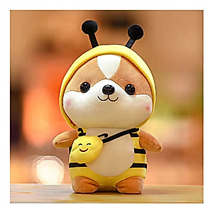 Squirrel Bee Plush Toy, Cute Plush Stuffed Animal Toy Doll, Suitable for Christmas and Birthday Gifts for Girls and Boys 10 inches (Bee)