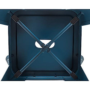 Aklaus Metal Bar Stools Set of 4 Barstools Bar Height Bar Stools with Back Industrial Bar Stool Indoor Outdoor Stools Kitchen Dining Chairs Modern Bar Chairs Distressed Navy Blue 30inch Stools