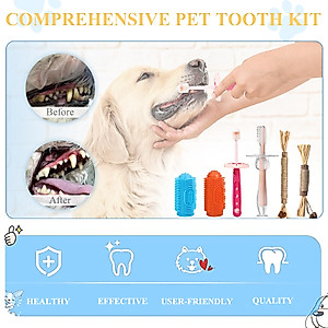 6Pcs Cat Tooth Brushing kit, Includes 360° Silicone Cat Toothbrushes with Suction Cup Holders Anti-choking, Dog Finger Toothbrushes, Dental Silvervine Catnip Toys - Safe Oral Hygiene for Dogs and Cats