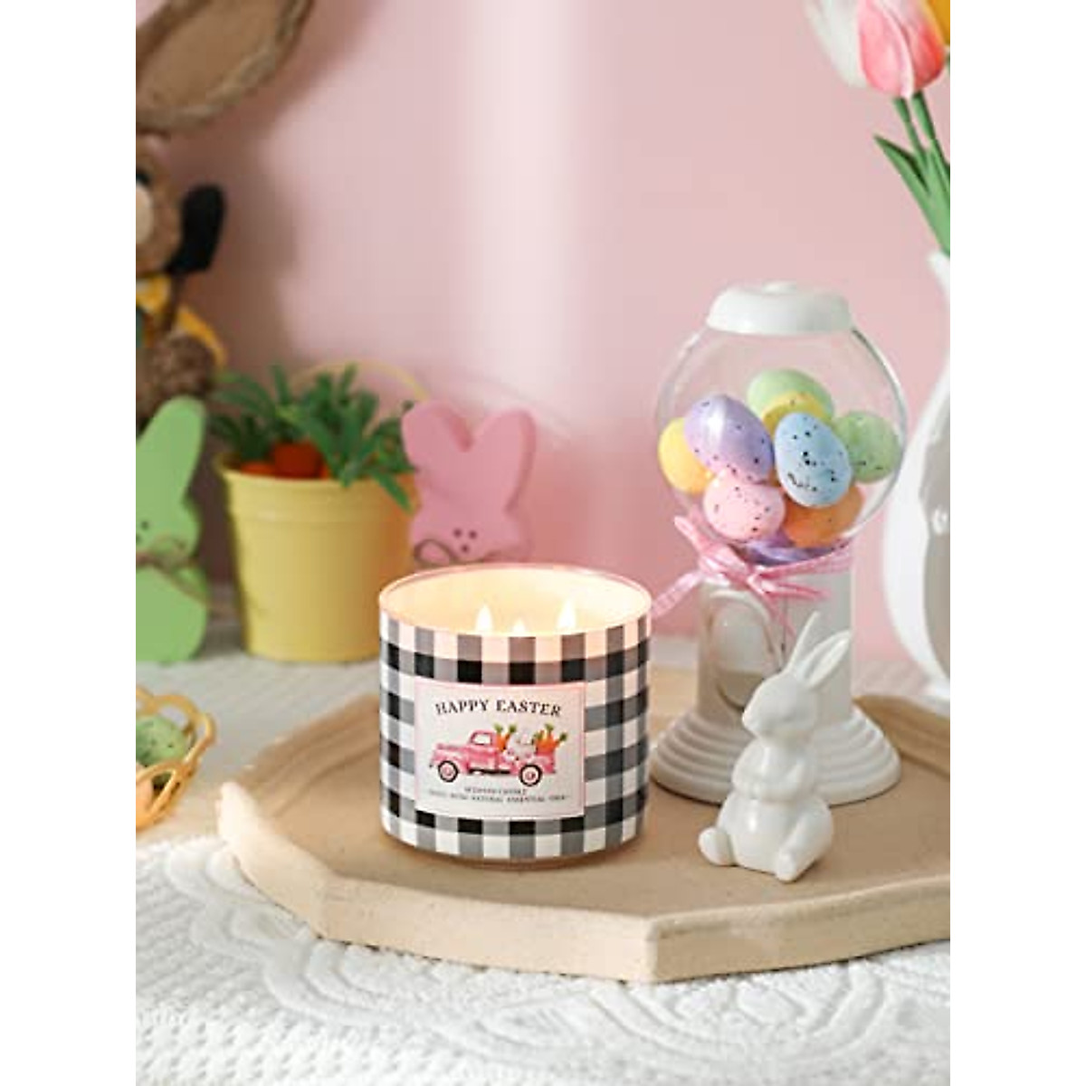 Easter Lilac Scented Candle 3 Wick Large Jar, 14 oz