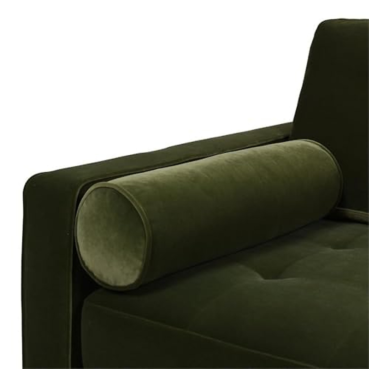 Jennifer Taylor Home Nicholas 83.5" Mid-Century Modern Sofa, Olive Green Performance Velvet