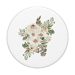 Winter White Flower PopSockets Swappable PopGrip
