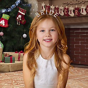 Rhinestone Bridal Headpiece, Gold Wedding Crown for Women and Girls (Rose Gold)