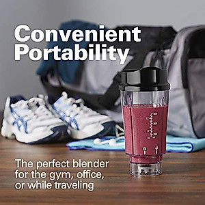 Hamilton Beach 51101B Personal Blender with Travel Lid, Black