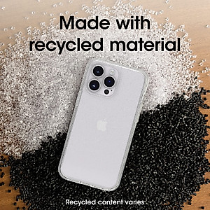 OtterBox iPhone 14 Pro Max (ONLY) Symmetry Series Case - Stardust (Clear/Glitter), Ultra-Sleek, Wireless Charging Compatible, Raised Edges Protect Camera & Screen