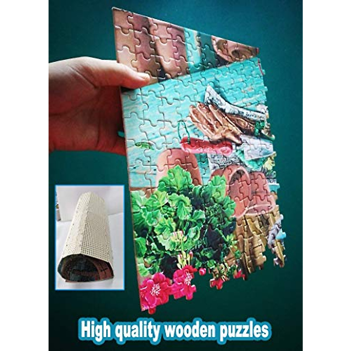 Puzzles for Adults 1000 Piece, Wooden Window Cats Jigsaw Puzzles 1000 Pieces for Adults Family Friends