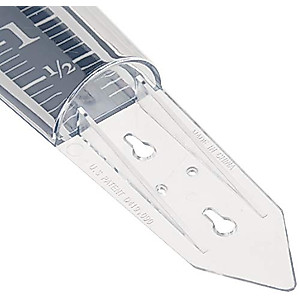 AcuRite 5" Capacity Easy-to-Read Magnifying Acrylic, Blue (00850A2) Rain Gauge