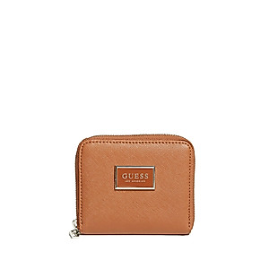 GUESS Factory Women's Abree Medium Saffiano Zip-Around Wallet