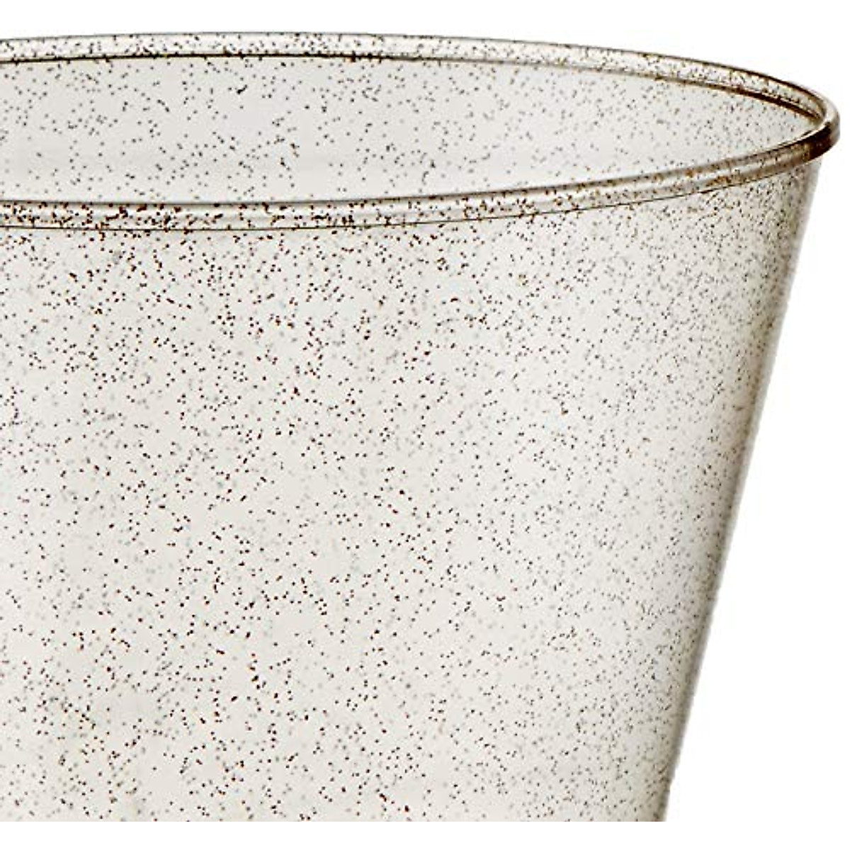 Oojami 100 count Gold Glitter 9 oz Party Cups Old Fashioned Tumblers