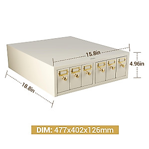 4E's USA Slide Storage Cabinet - Modular Slide Storage with 6 Drawers Hold Up to 5,000 Slides Lab Storage Cabinet for Microscope Slides, Compatible with Similar Cabinets Already in Use