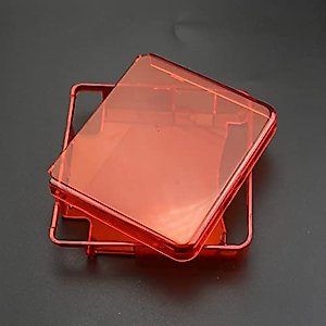 NPA Plastic Hard Protective Shell Case Cover Front Back Protector Cover for Gameboy Advance SP GBA SP Crystal Red