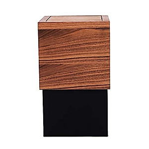 PIPONS Garbage Bin for Bathroom Rubbish Recycle Bins 12Liter/3.17 Gallon Solid Wooden Trash Can Retro Semi Open for Kitchens,Home Bedroom Living Room Trash Can Wastebasket