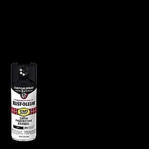 Rust-Oleum 376869 Stops Rust Custom Spray 5-in-1 Spray Paint, 12 oz, Satin Black