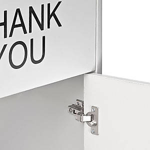 Global Industrial Wooden Waste Receptacle with Tray Top, 36 Gallon, Gray