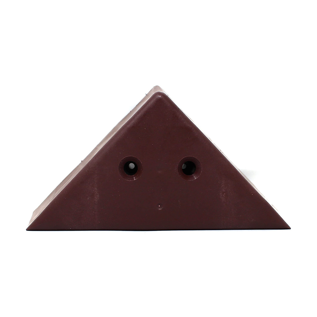 JSP Manufacturing 3" Triangle Plastic Furniture Brown Corner Legs - Sofa Couch Chair Ottoman (4 Legs)