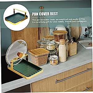Cabilock Pot Lid Spoon Holder Cutting Board Holder Stand Pan Holder Pot Lid Holder Pan Lid Holder Pot Lid Rack Shelf Pan Organizer Home Supply Home Pan Organizer Kitchen Organizer Cupboard