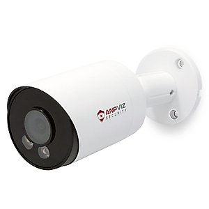 【Full Color Night Vision】 Anpviz 8MP IP PoE Security Bullet Camera, Starlight IP Camera with Audio/Microphone, IP66 Waterproof Outdoor Home Surveillance , Motion Detection