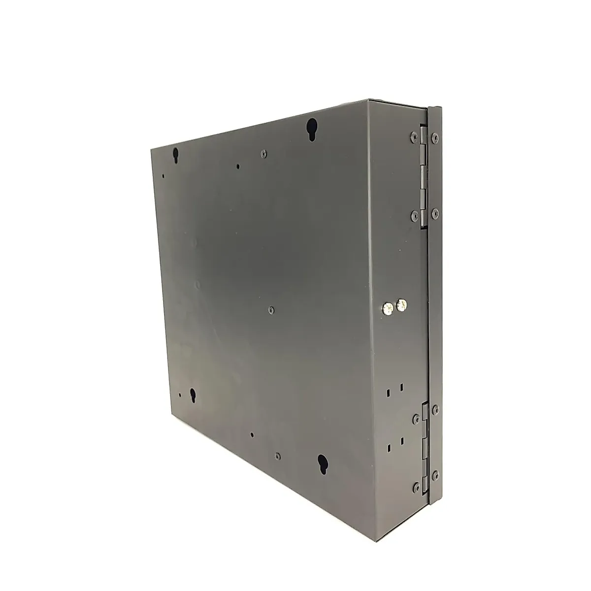 Metamas Lab - Unloaded 24 Port SC Simplex Fiber Optic Wall Mount Enclosure Box Made of Aluminum Alloy - Holds 4pcs LGX 6 Port Panels - Included Splice Trays/Fusion Protector Sleeve/Cable Tie/Bunny