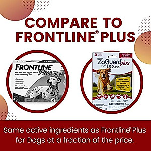 ZoGuard Plus Flea and Tick Prevention for Dogs (Large - 45-88 lb)