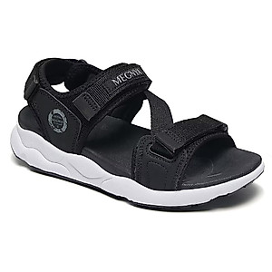 MEGNYA Arch Supportive Walking Sandals for Womens, Thickening Outsole Sandals for Summer Dress, Anti Slip and Shock Absorber Hiking Sandals for Vacation Black Size 8
