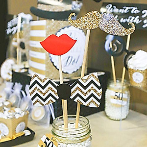 50th Anniversary - Photo Booth Props Kit - 20 Count