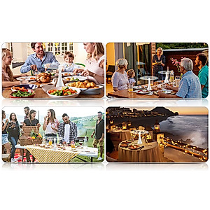 Fly Fans for Tables Rechargeable, 4 Pack Fly Fans, White