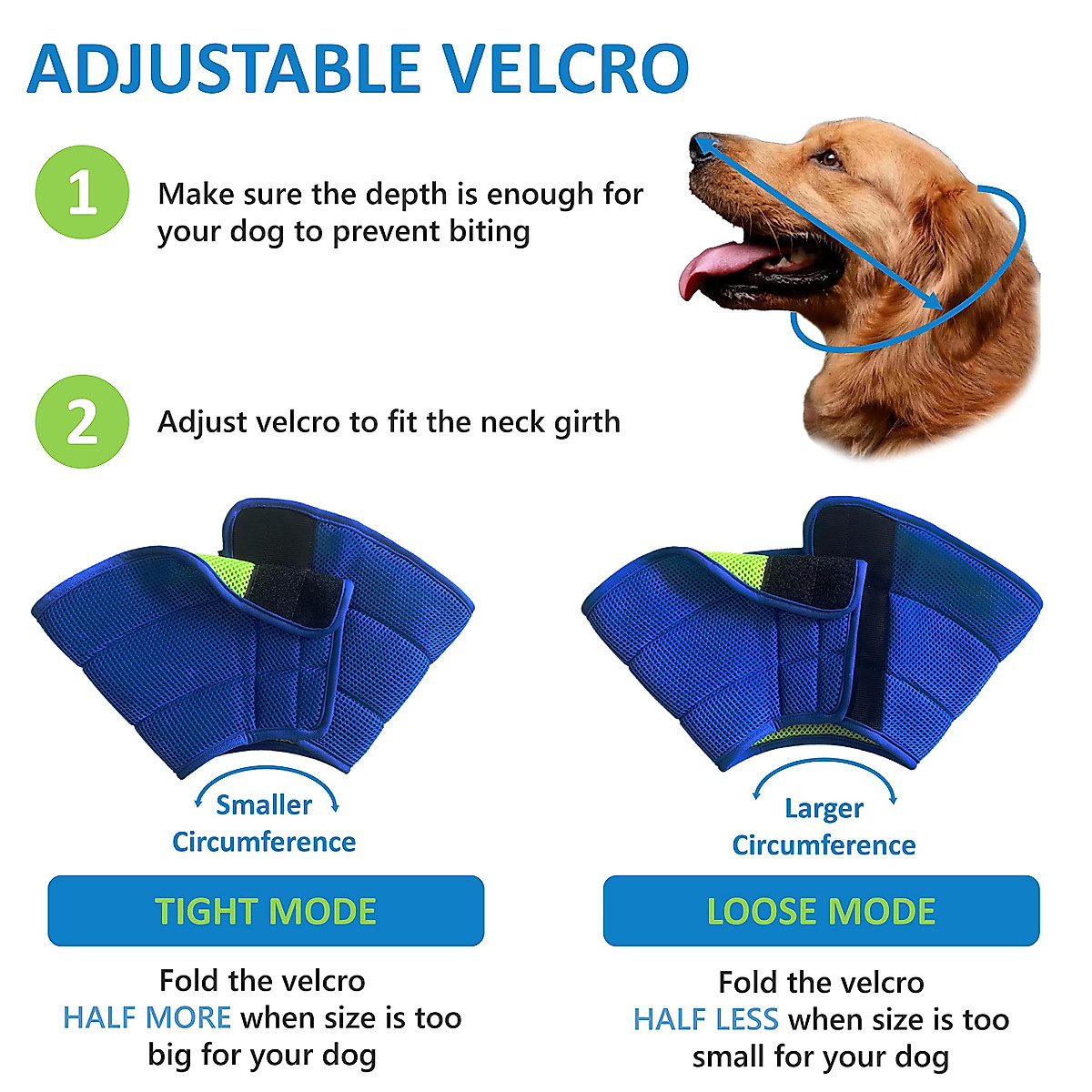 ManaMax Extra Soft Dog Cone Collar for Dogs After Surgery Adjustable Dog Cones for Large Medium Small Dogs Lightweight Dog Recovery Collar Breathable Elizabethan Collar Stop Licking(Medium)