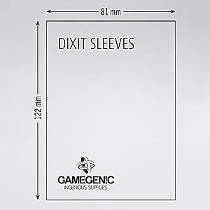 Matte Board Game Sleeves | Pack of 90 Matte Sleeves | 81 by 122 mm Card Sleeves Optimized for Use with Dixit and Mysterium | Premium Card Protection | FFG Sand Color Code | Made by Gamegenic