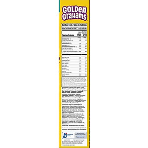 Golden Grahams Breakfast Cereal, Graham Cracker Taste, Whole Grain, Giant Size, 27.6 oz