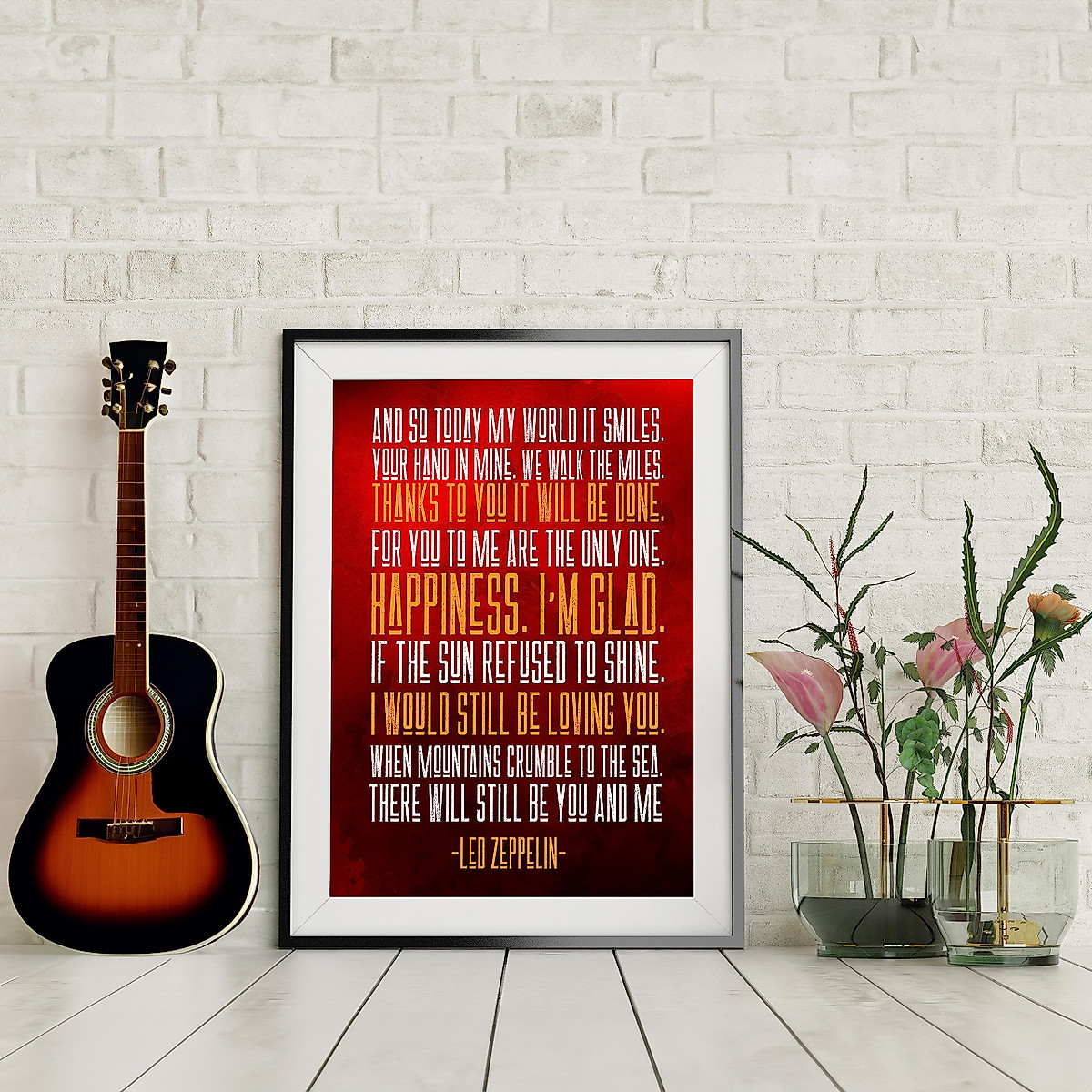 Still Be Loving You - Led Zeppelin Vintage Decor Wall Art, This Wall Decor Music Poster, is A Great Vintage Rock Print For Home Decor, Office Decor, or Man Cave Room Decor Aesthetic, Unframed - 11 x14