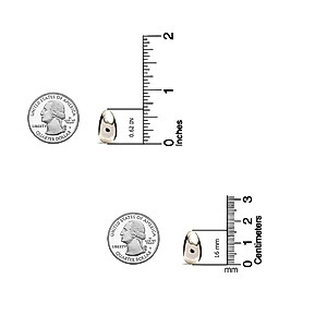 LeCalla 925 Sterling Silver Omega Back Earrings Omega-Clip Back Pierce Earrings Dome Clip On Large Omega Stud Earrings for Women - 16mm