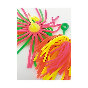 Neon Large Stretchy Noodle Ball Yo Yos (Set of 12) Party Favor Toys