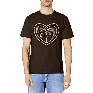 Cute Kawaii Y2K Coquette Heart with Cats T-Shirt