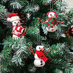 JOYIN Christmas Build Your Snowman Craft Kit, 3 Pack DIY Snowman Christmas Craft Kit for Christmas Arts and Craft Activities, Xmas Gift Stocking Stuffers for Kids,Party Favor School Funny Toy