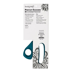 Perfect Scissors Dark Teal 8-1/2in Bent Handle Micro-Serrated Non-Slip Blade (KKB032)