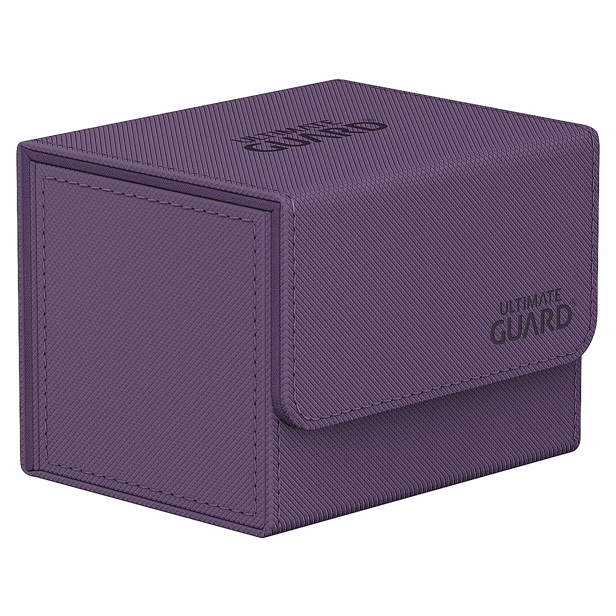 Ultimate Guard Sidewinder 100+, Deck Box for 100 Double-Sleeved TCG Cards, Purple, Magnetic Closure & Microfiber Inner Lining for Secure Storage
