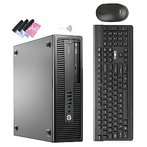 HP EliteDesk Desktop Computer,800 G2 Office Small Form Factor PC,Refurbished Windows 10 Desktop,i7 Tower,32GB RAM,1TB SSD + 2TB HDD,DVDRW,DP,HDMI,WiFi,BT,VGA,Wireless K&M+TJJ Pad(Renewed)