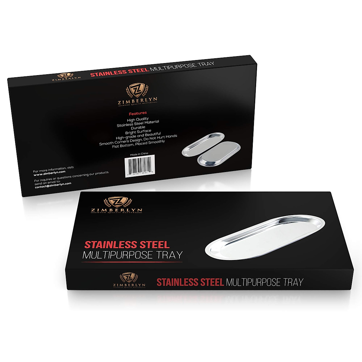 Stainless Steel Multipurpose Tray - Small_Silver