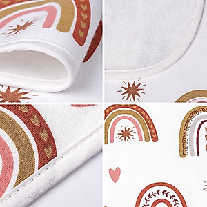 ROCCED Baby Bed Pad Waterproof Washable Reusable 31"x40" Large Toddler Mattress Protector Incontinence Pads Sheet Cover Underpads for Kids Adults and Pets Potty Training Mat-Rainbow