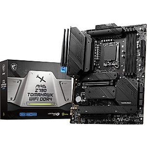 MSI MAG Z790 Tomahawk WiFi DDR4 Gaming Motherboard (Supports 12th/13th Gen Intel Processors, LGA 1700, DDR4, PCIe 5.0, M.2, 2.5Gbps LAN, USB 3.2 Gen2, Wi-Fi 6E, ATX)