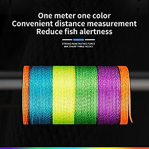 Seavey Braided Fishing Line - Abrasion Resistant - No Stretch - Super Strong -One Color One Meters - 8 Strand (25lb/0.2mm/109YDS(100m))