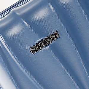 AMERICAN TOURISTER Cascade Hardside Expandable Luggage Wheels, Slate Blue, 20-Inch Spinner