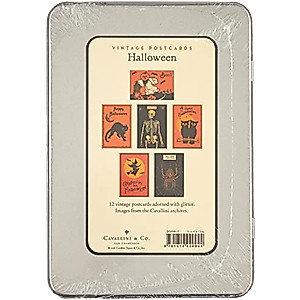 Cavallini Papers & Co. Cavallini Halloween 2 Glitter Vintage Postcards