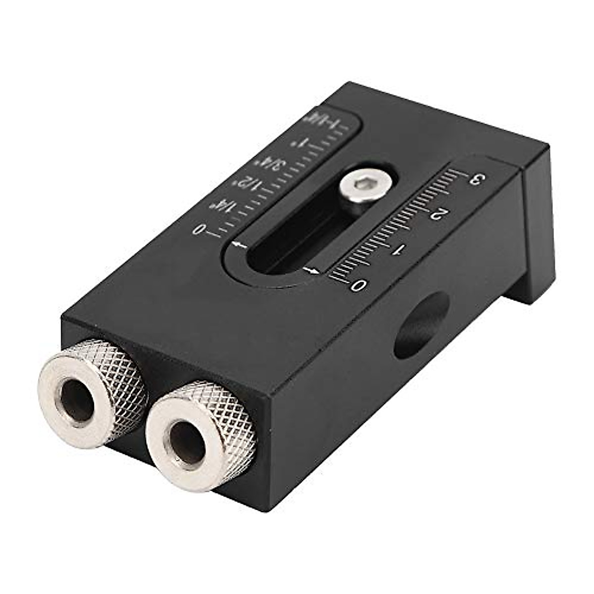 Pocket Jig Pocket Hole Jig Kit Oblique Drilling Locator Double Woodwork Guides Joint Angle Tool Carpentry with Brass Drill Bit Alloy Rotor for Jigs