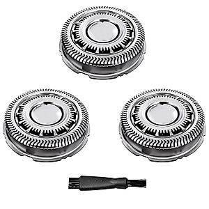 Suleto SH60/72 Replacement Heads Compatible with norelco Series 6000 Electric Shaver, SH60 Razor Head for Series 6000 Shaver S6810, S6820, S6850, S6880/81 S6810, Sh60 Shaving Replacement Heads