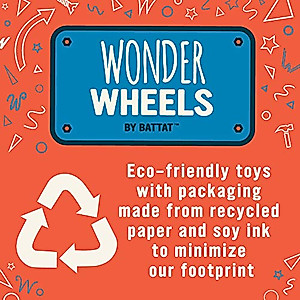 Battat Wonder Wheels 4 X 4 – Blue Off-Road Toy Truck with Spare Tire & Detailed Engine for Toddlers Age 1 & Up – 100% Recyclable